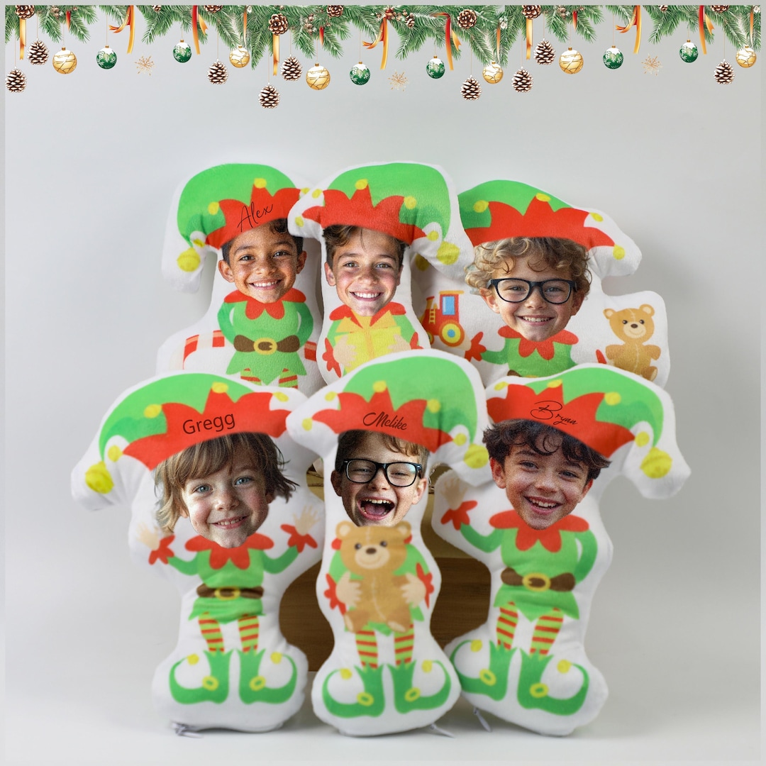 Custom Body Pillow Custom Elf Doll Face Pillow Personalized Photo ...