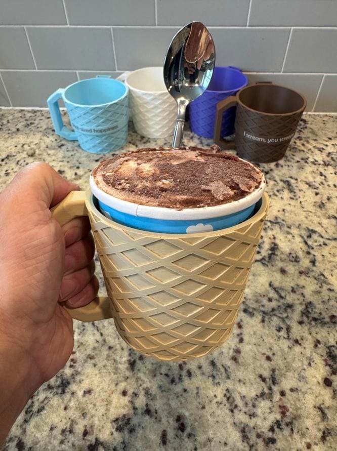 Personalized Ice Cream Pint Holder | Reusable Cozy Mug in Multiple ...