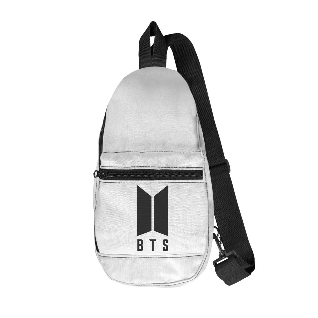 BTS White and Black Sling Bag, Crossbody Bag, Simple Classy Bag for K ...