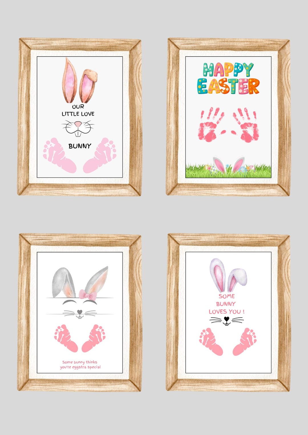 Easter Handprint Footprint Bundle Craft, Easter Handprint Art ...
