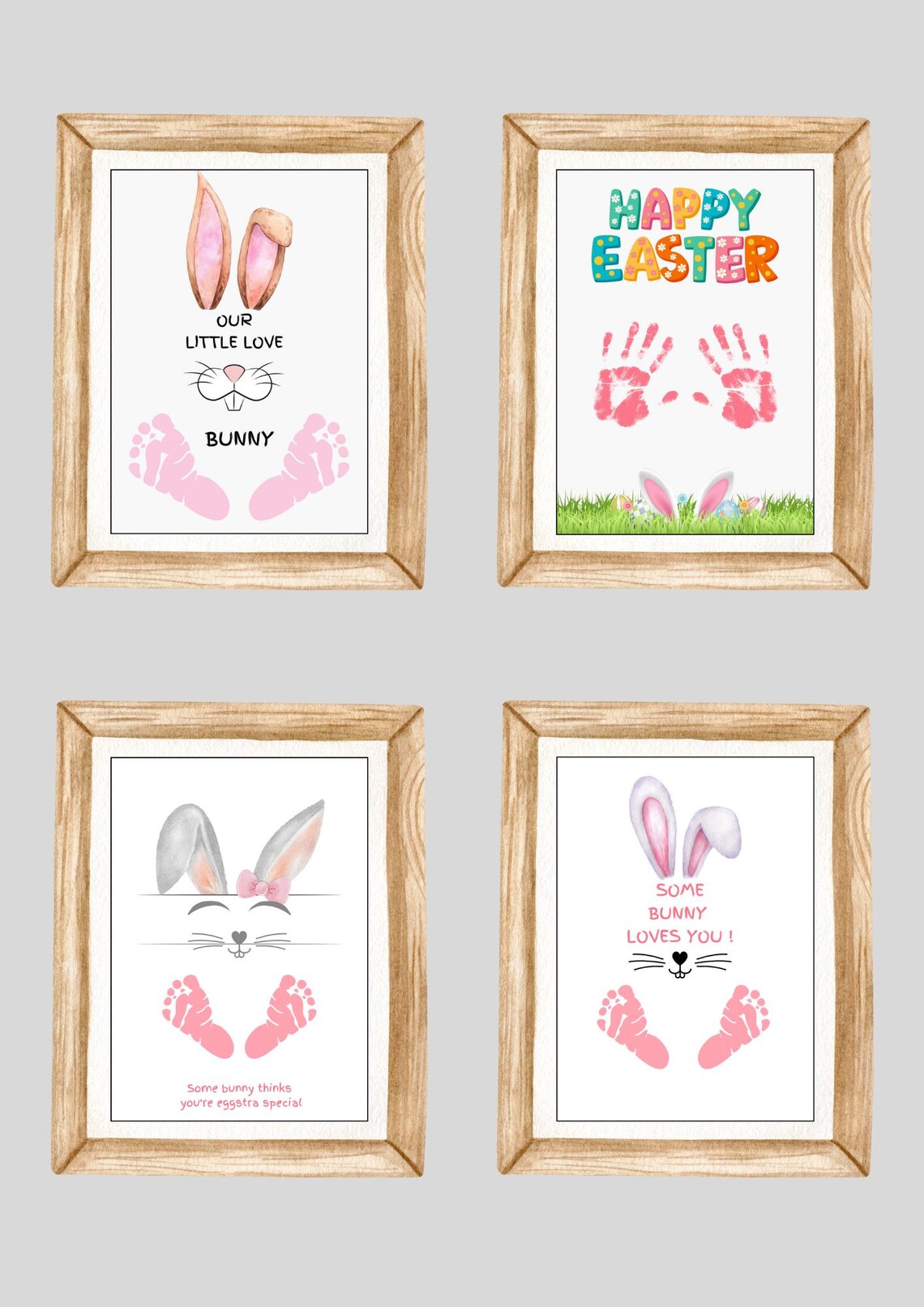 Easter Handprint Footprint Bundle Craft, Easter Handprint Art ...