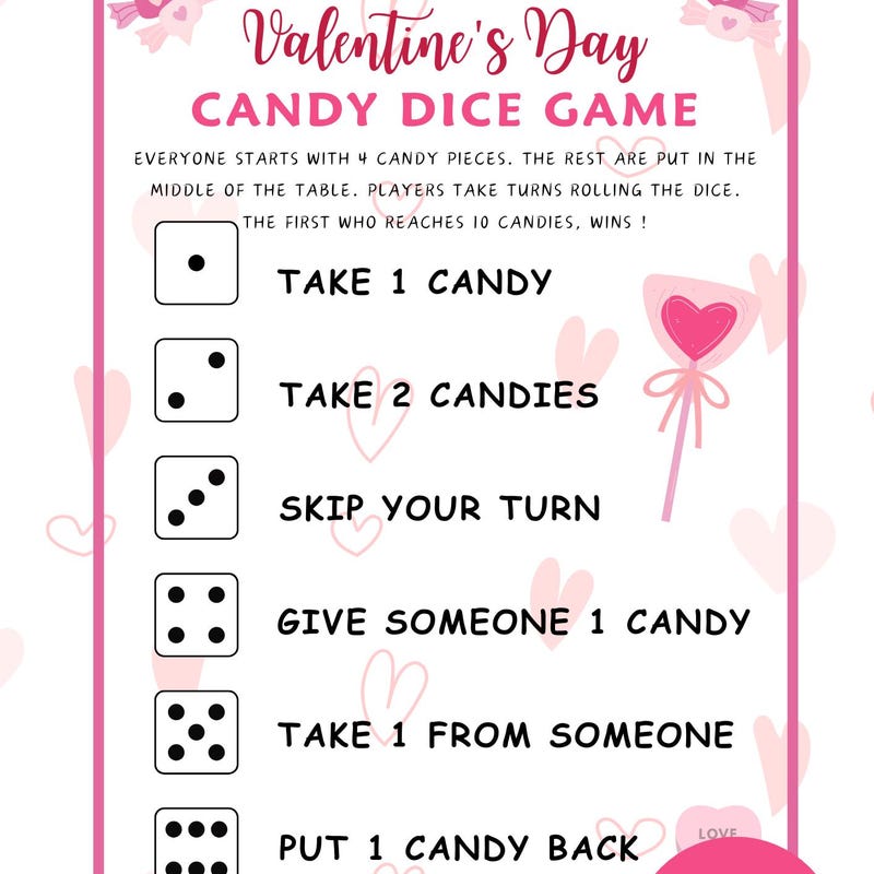 Valentines Games - Etsy