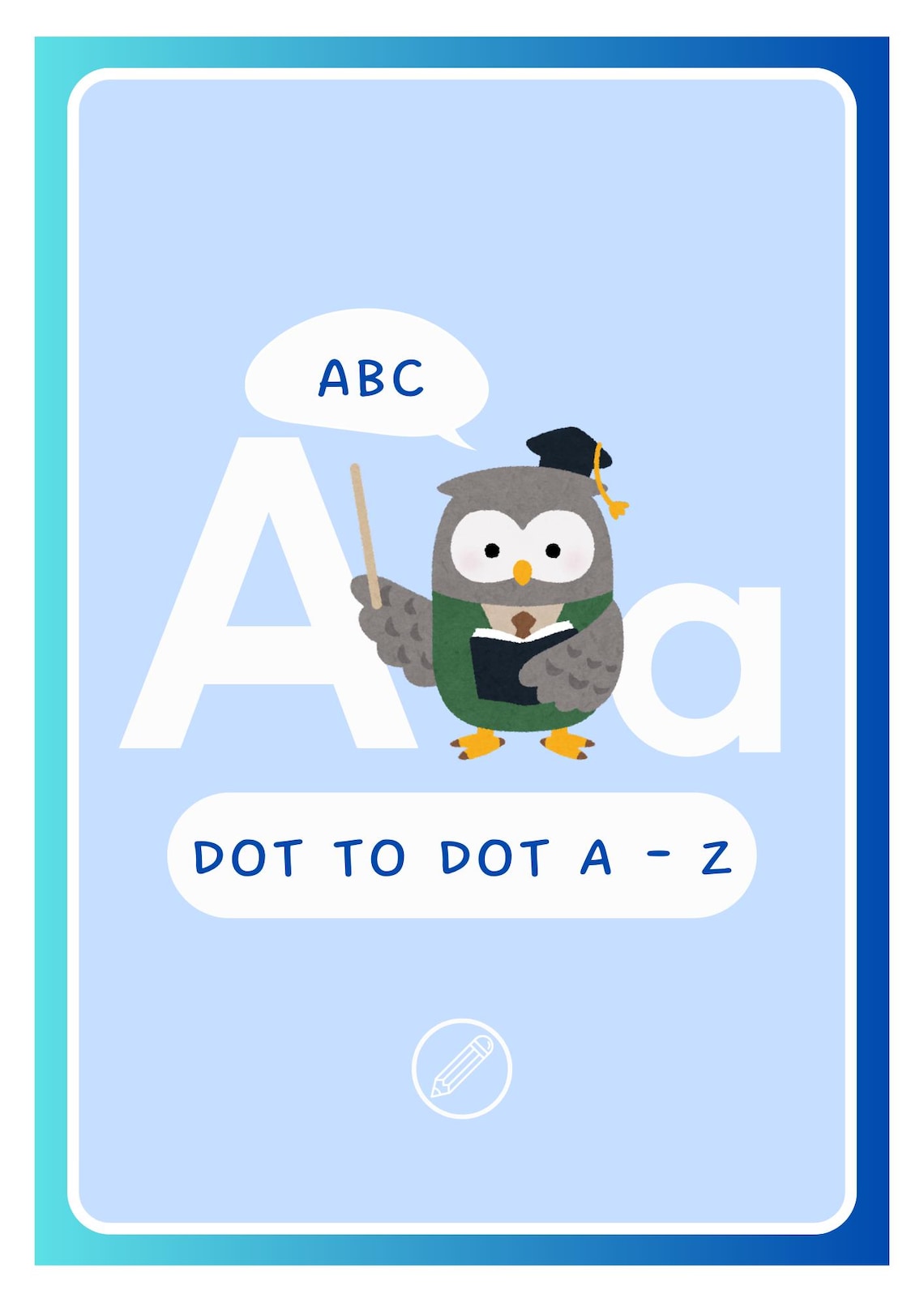 Alphabet Dot to Dot: Uppercase & Lowercase (PDF Pattern) - Etsy