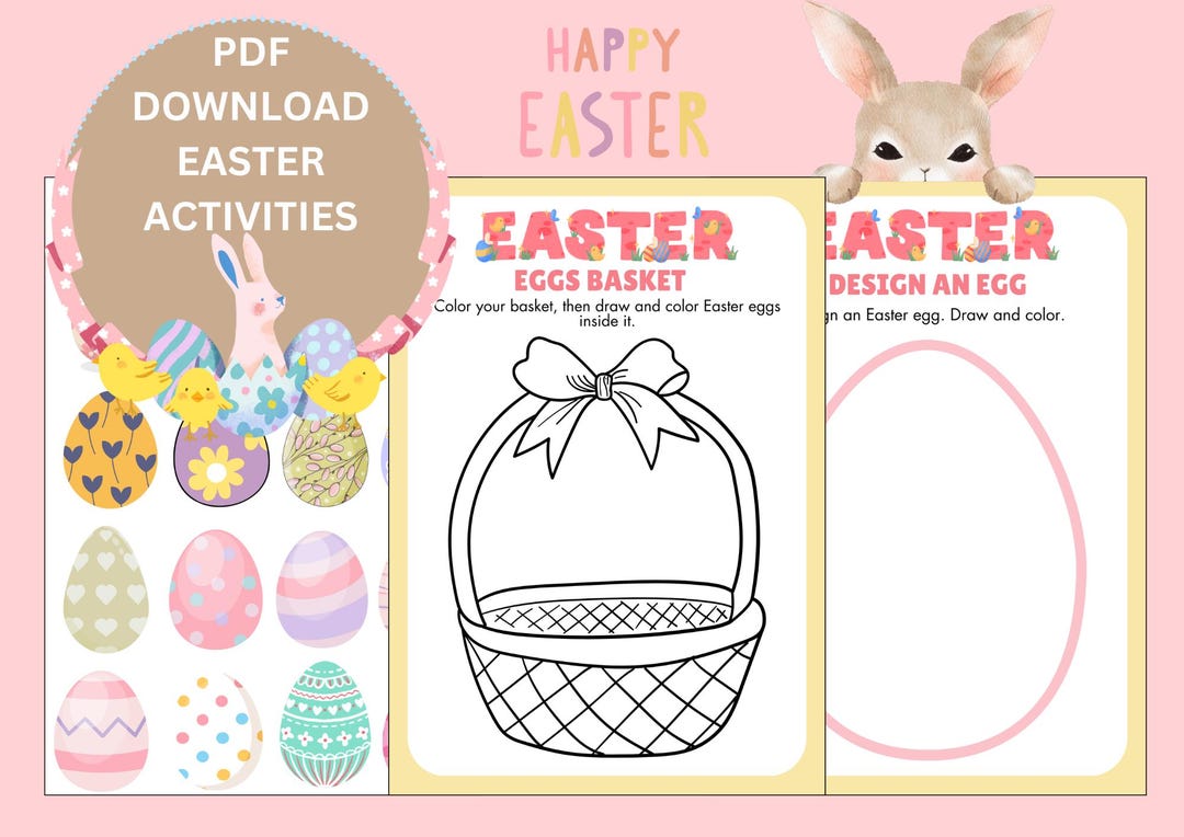 Decorate Your Egg,decorate Your Easter Basket,easter Activities,easter ...