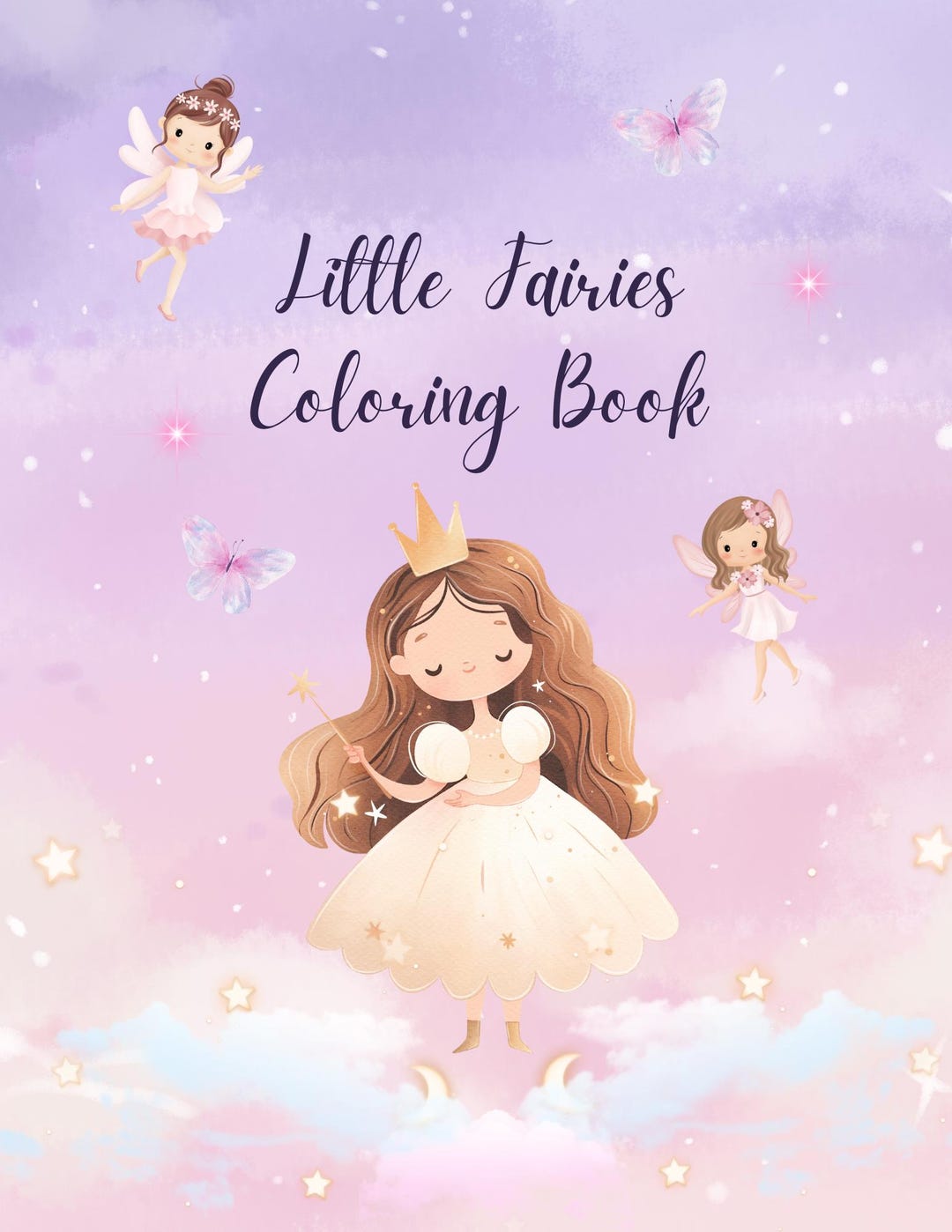 Fairies Coloring Book, Fairy, Kids Coloring Book, Girls Coloring Book ...