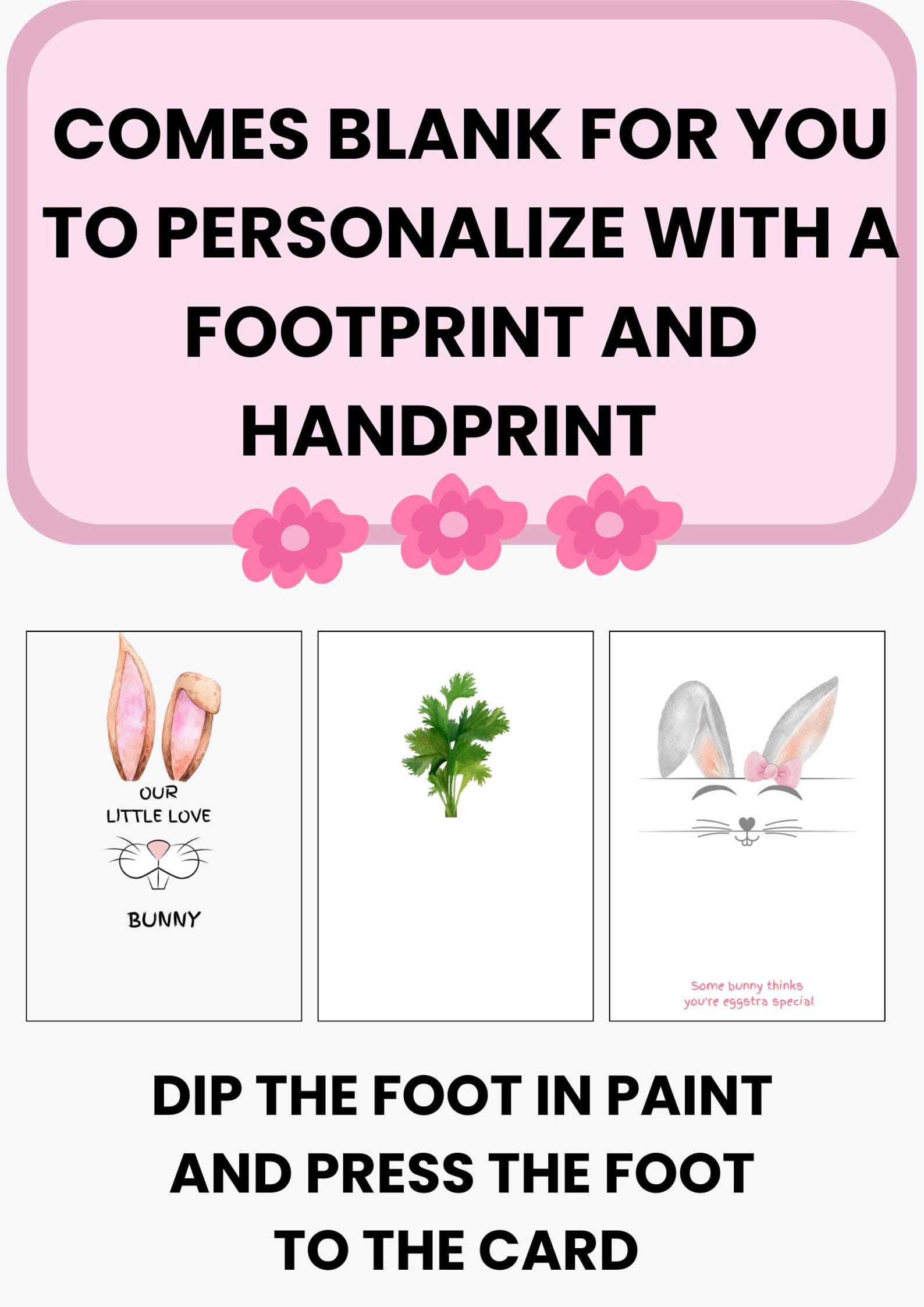 Easter Handprint Footprint Bundle Craft, Easter Handprint Art ...
