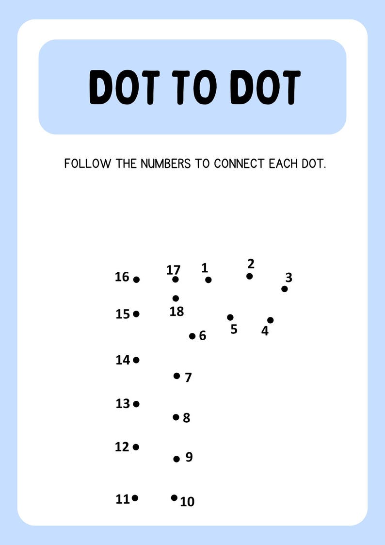 Alphabet Dot to Dot: Uppercase & Lowercase (PDF Pattern) - Etsy