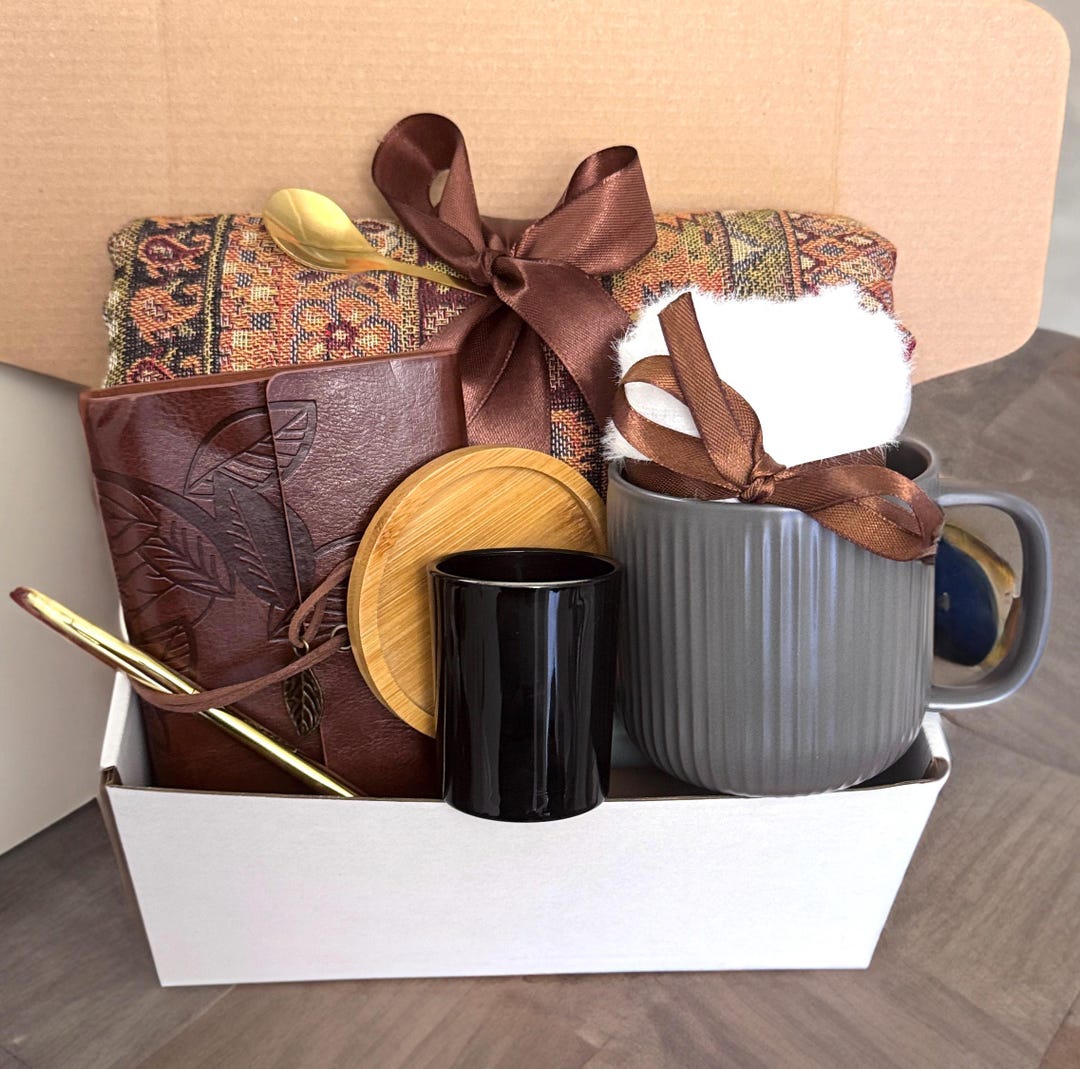 Boho Gift Box | Stress Relief Gift Basket for Her | Girlfriend Birthday ...