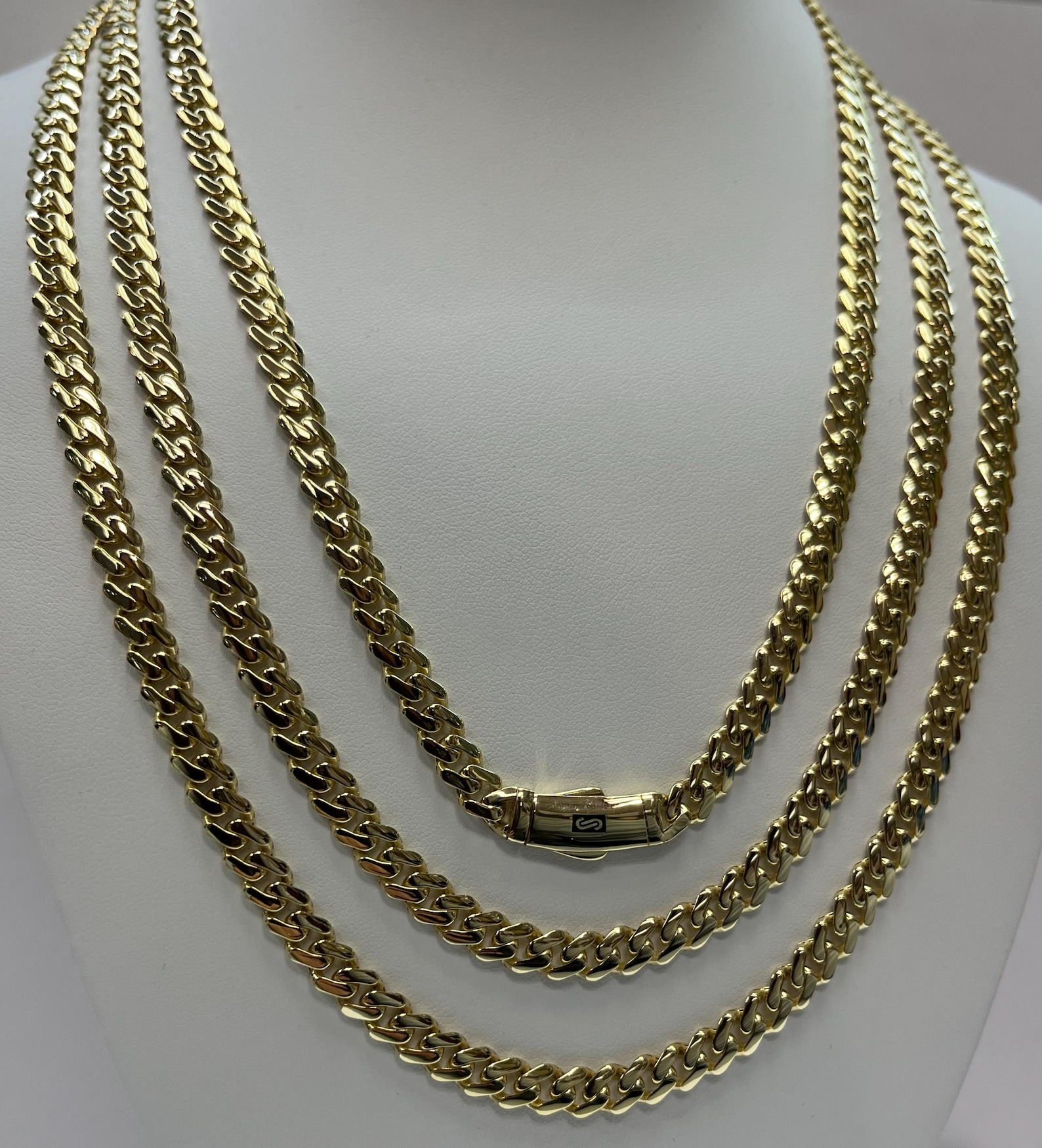 Monaco Chains & Bracelets 14k Gold - Etsy