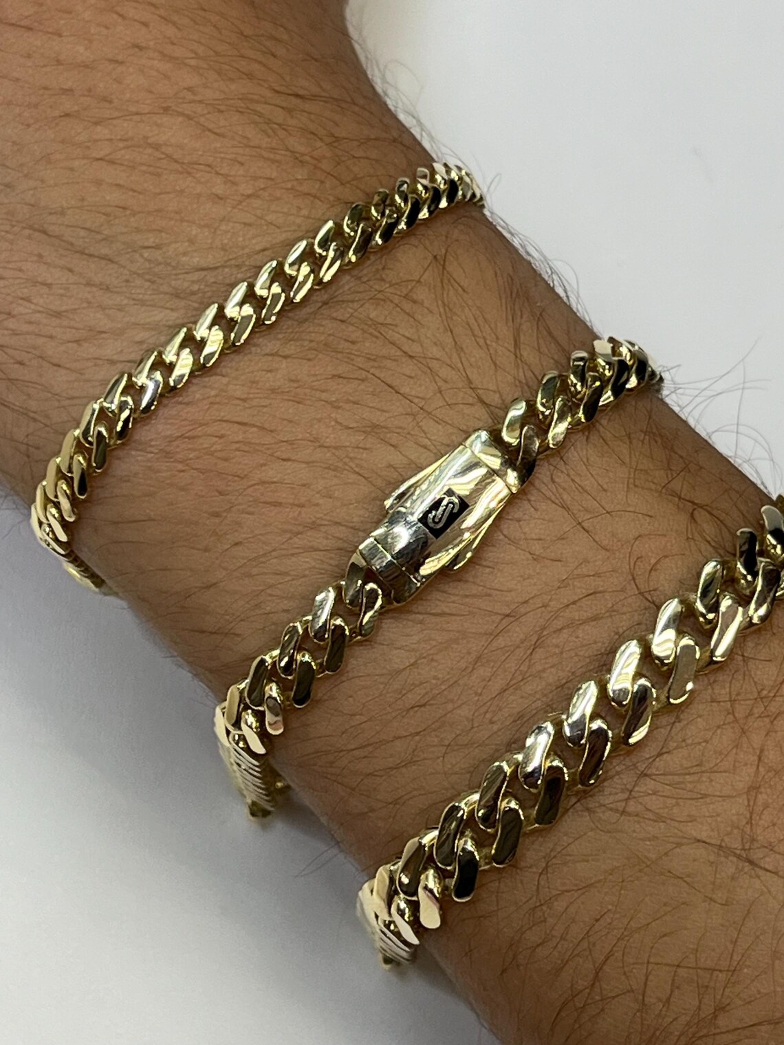 Monaco Chains & Bracelets 14k Gold - Etsy