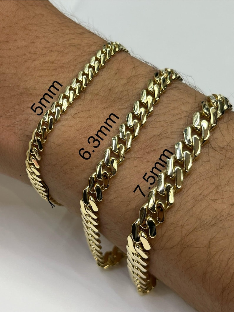 Monaco Chains & Bracelets 14k Gold - Etsy