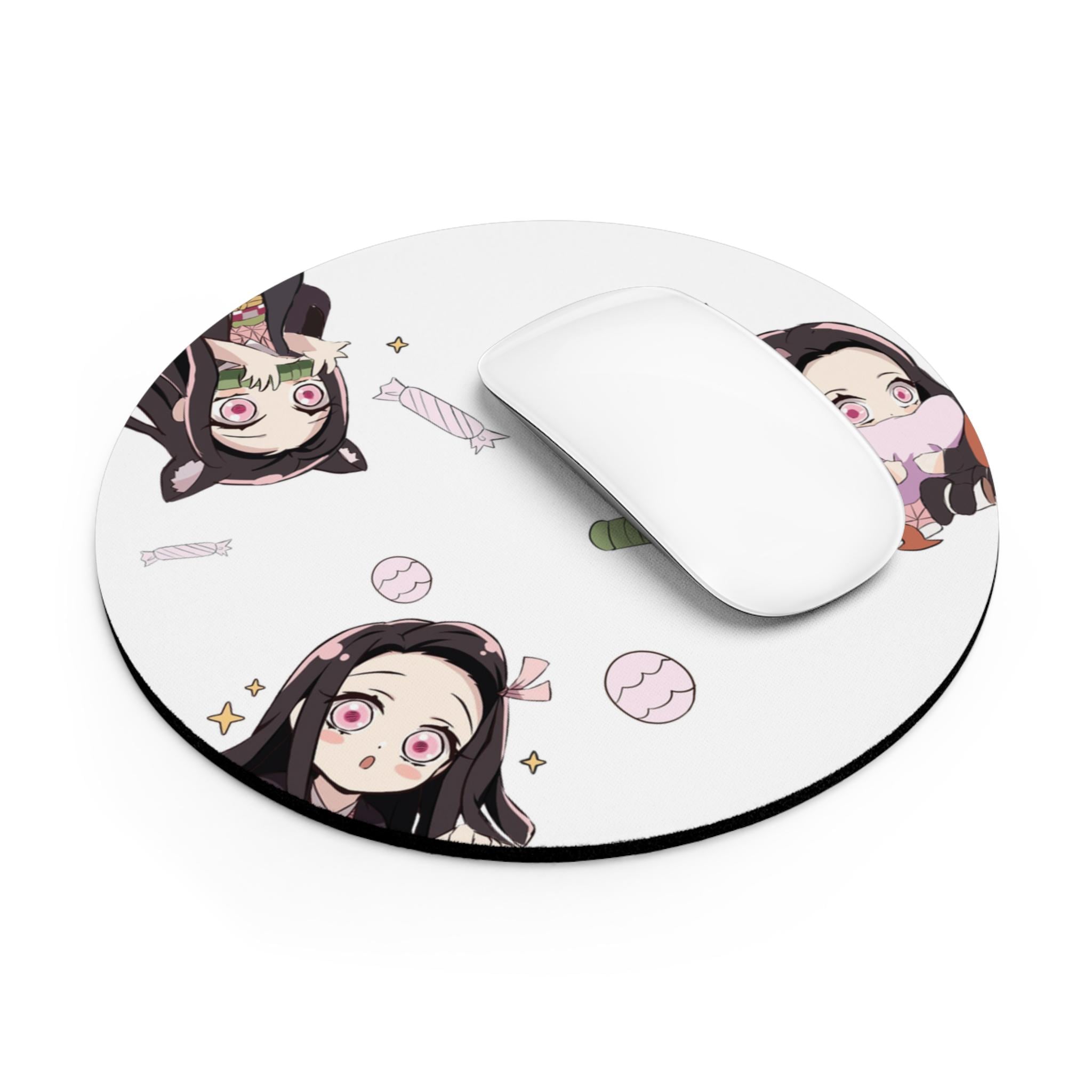 Kawaii Mouse Pad, Cute Demon Slayer Design, Personalized Customizable ...