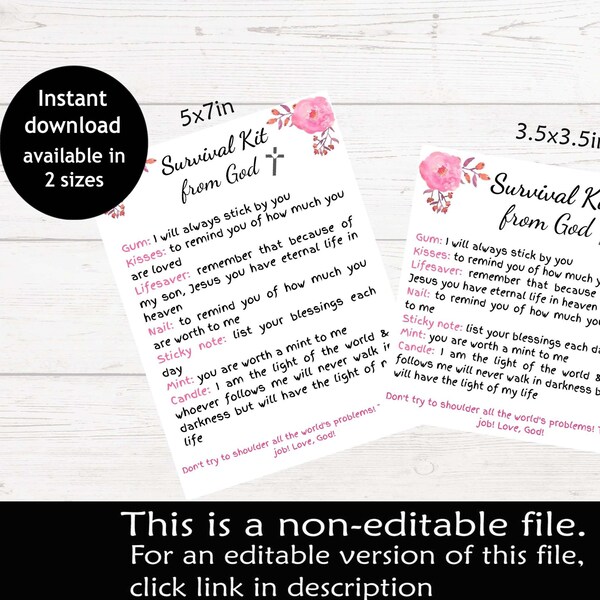 Survival Kit From God - Etsy