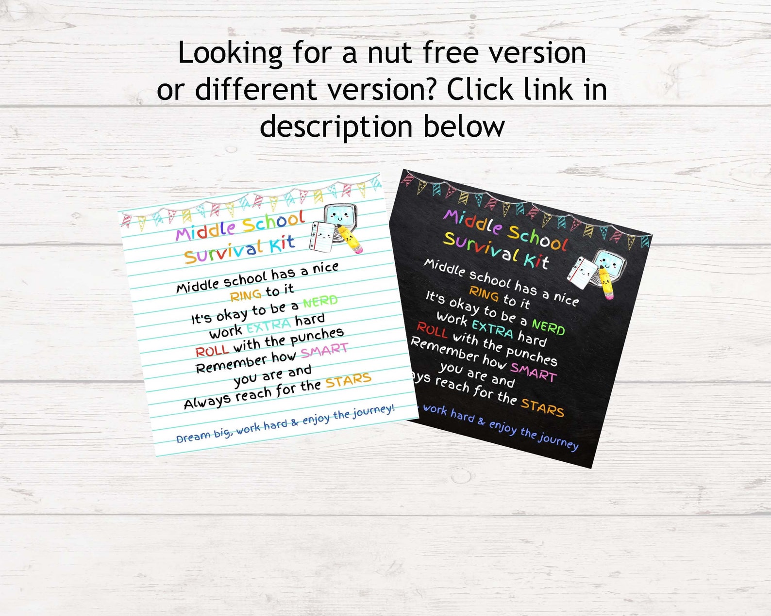 Middle School Survival Kit Printable Survival Kit for Middle - Etsy