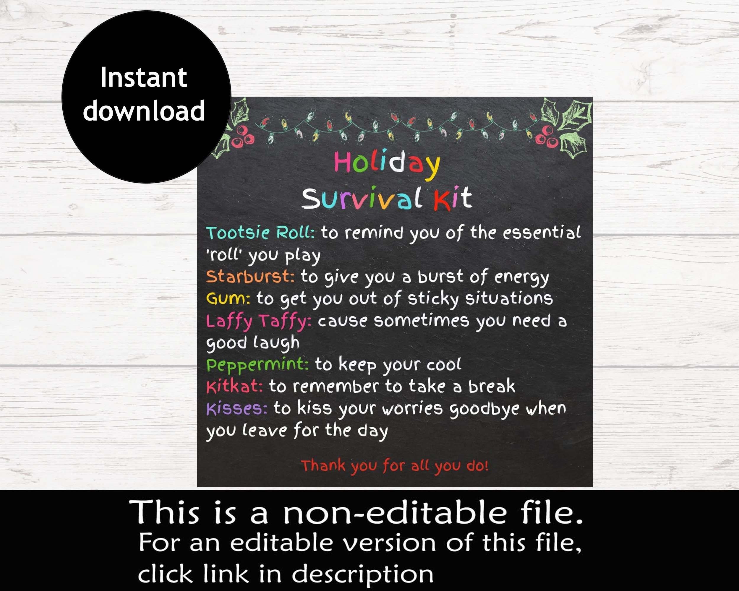 Staff Survival Kit for Holidays | Retail Worker Survival Kit for ...