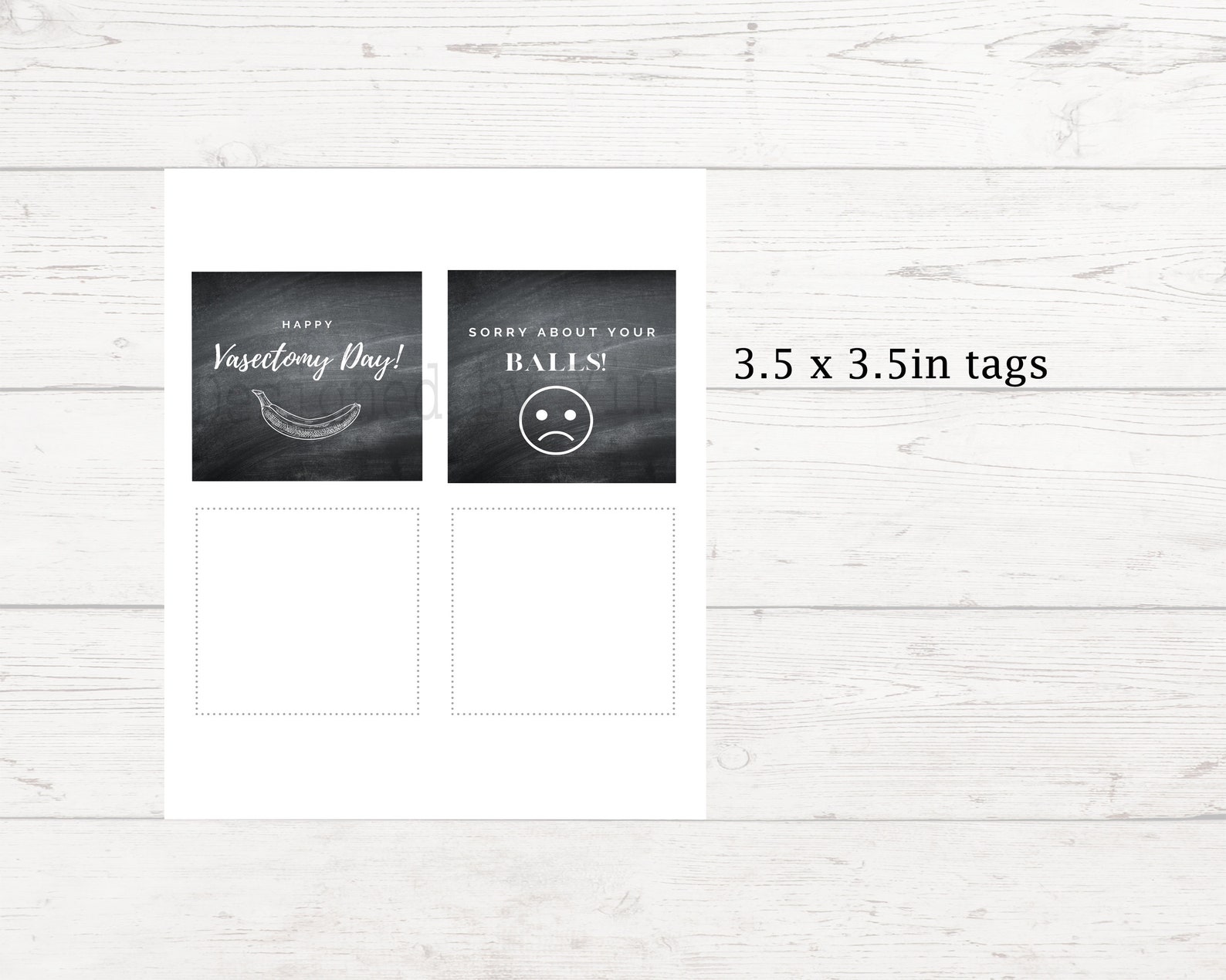 Vasectomy Gift Tags | Vasectomy Care Package Tags | Printable Vasectomy ...