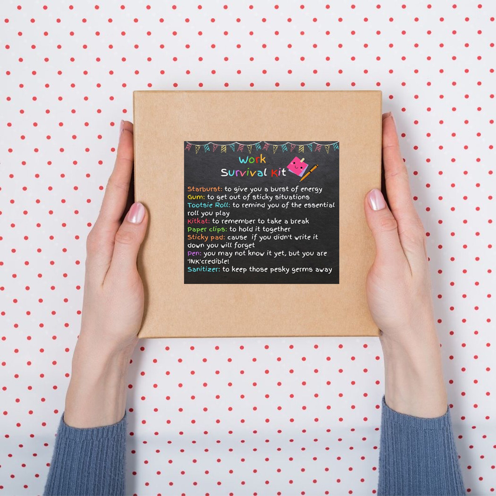 Work Survival Kit | Survival Kit for New Staff & Employees | Gift Bag ...