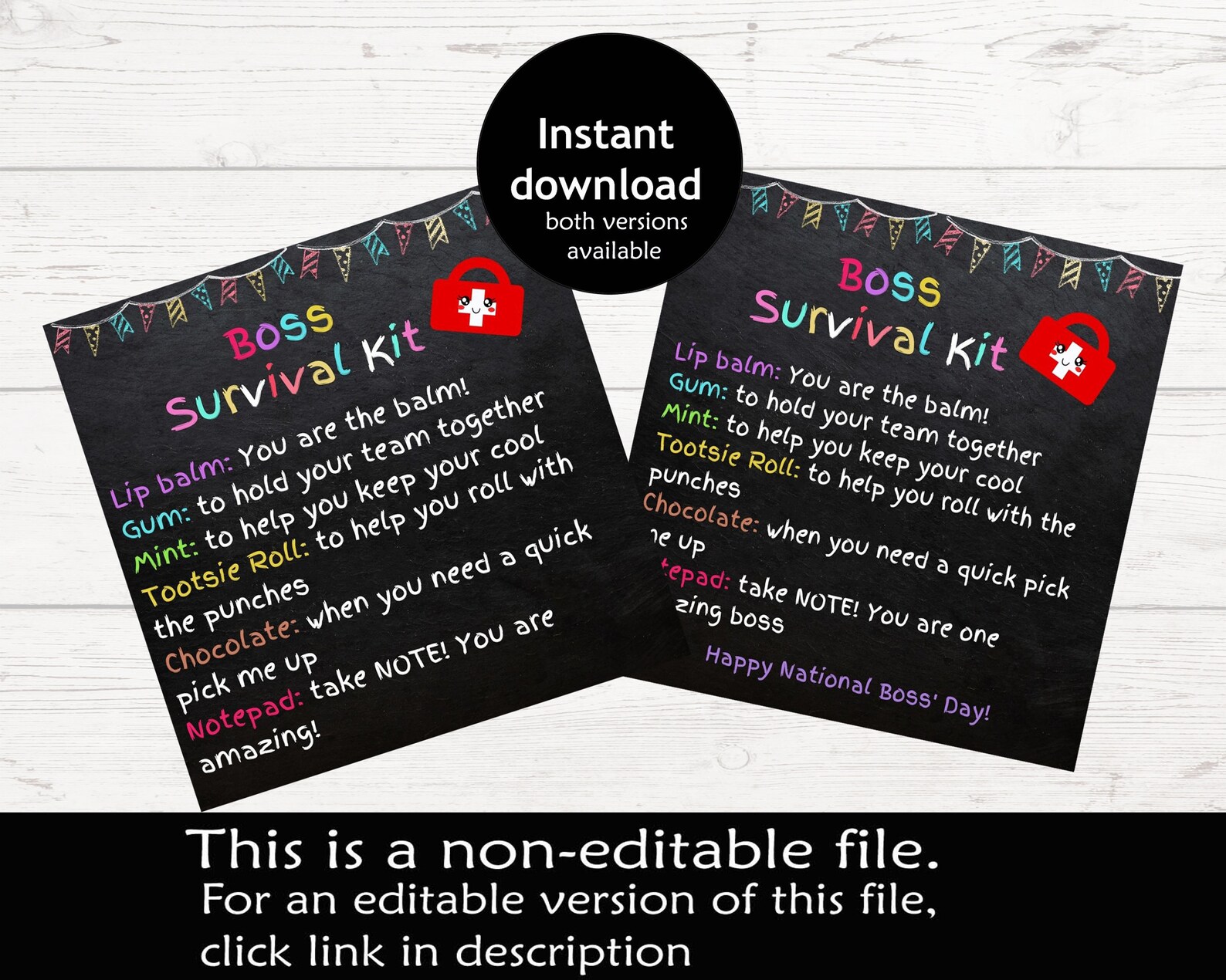 Boss Survival Kit | Funny Gifts for Boss on Birthday | Boss Promotion ...