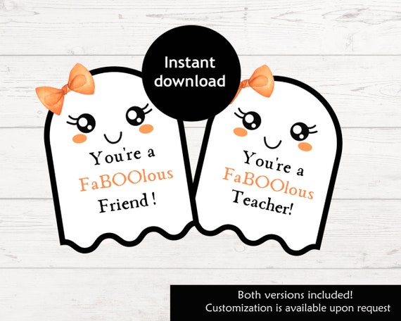 Printable Teacher Appreciation Halloween Tag Halloween Tag - Etsy