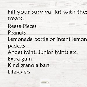 High School Survival Kit | Printable High School Survival Kit | High ...