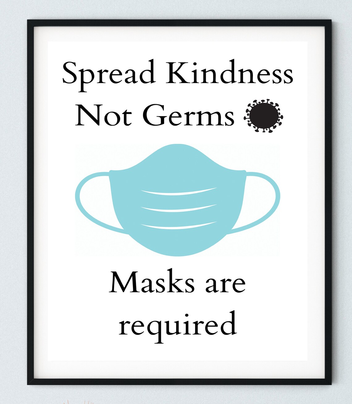 Mask Required Sign Please Wear your Mask Sign Digital | Etsy