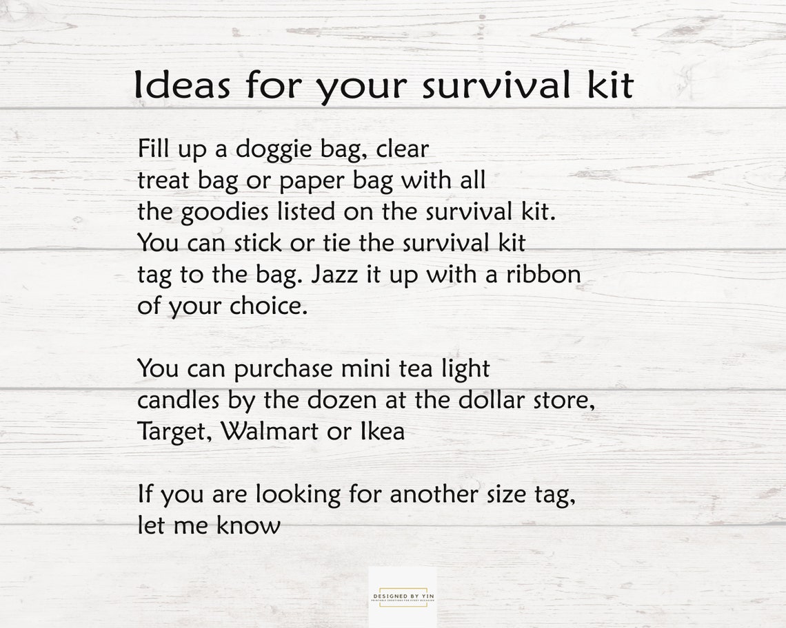 Printable Survival Kit From God | God's Survival Kit | Care Package ...