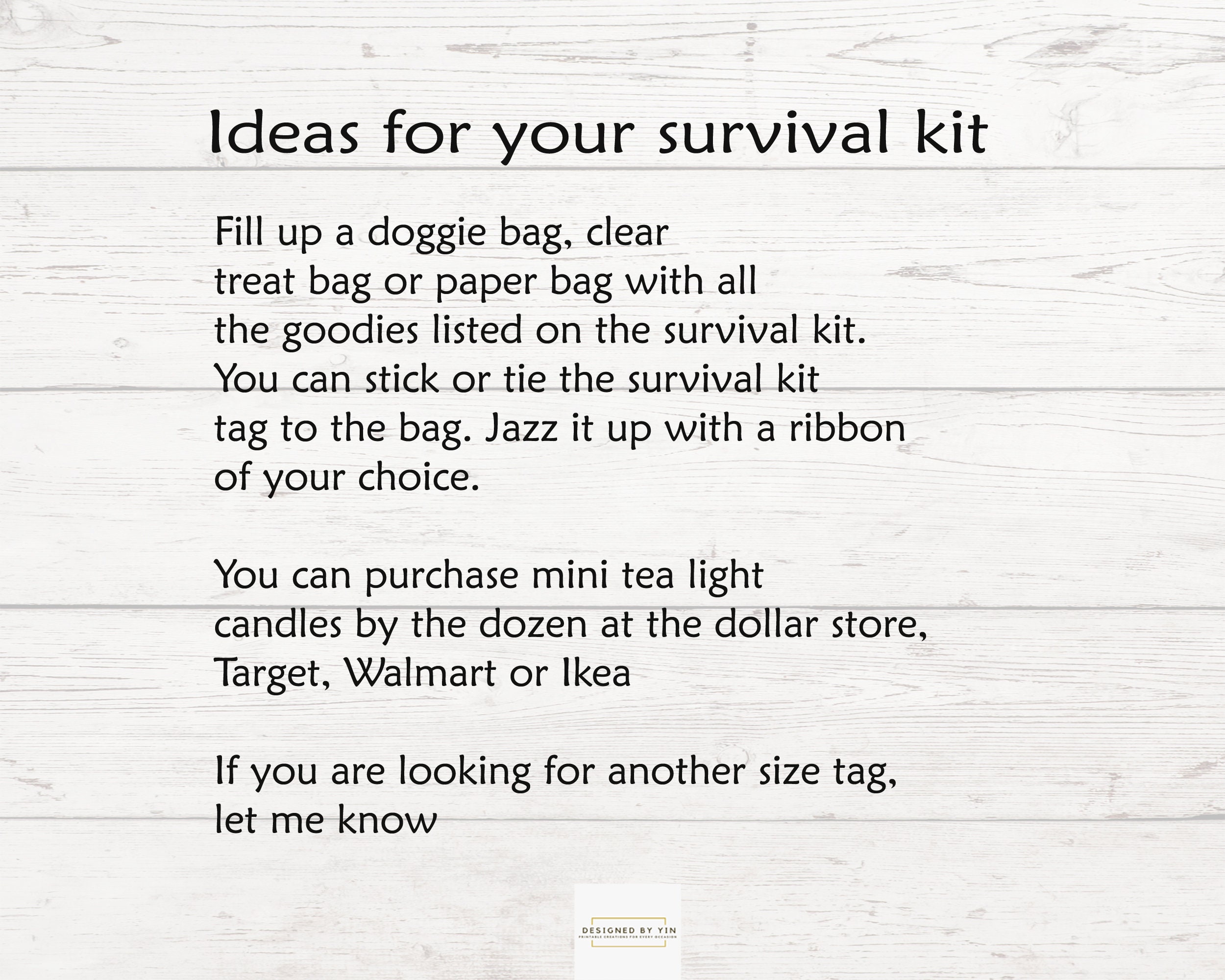 Printable Survival Kit From God | God's Survival Kit | Care Package ...