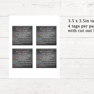 Social Work Survival Kit | Printable Survival Kit for Social Workers ...