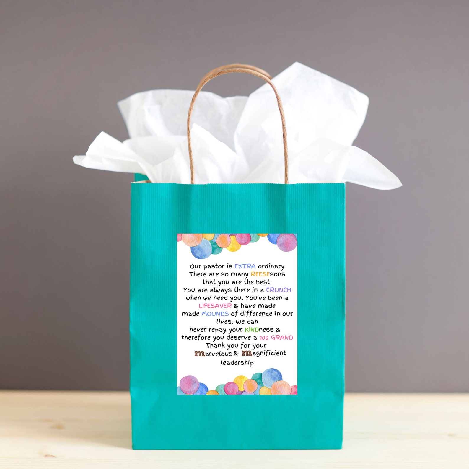 Pastor Appreciation Candy Gift Tag | Funny Printable Gift Ideas for ...
