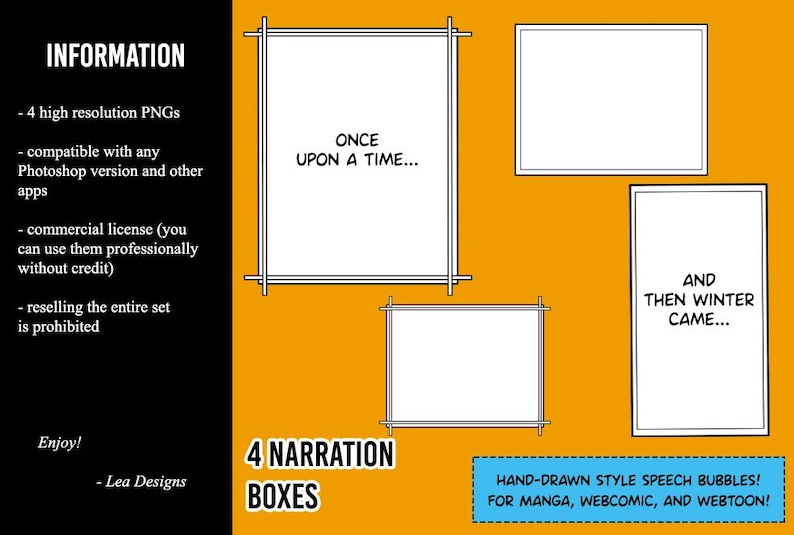 61 Comic Speech Bubbles for Manga, Webtoon, and Comics! .CSH File for Photoshop, Custom Dialogue ...