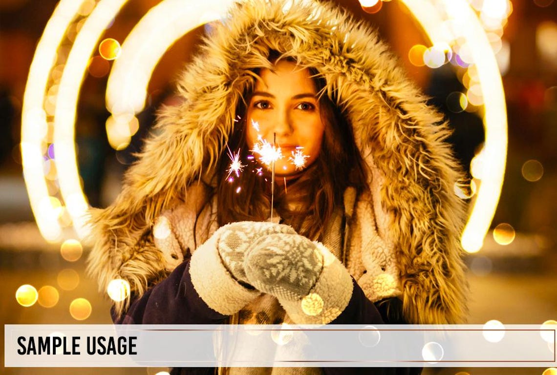 30 High-res Bokeh and Particle Overlays for Photoshop. JPG Downloadable ...