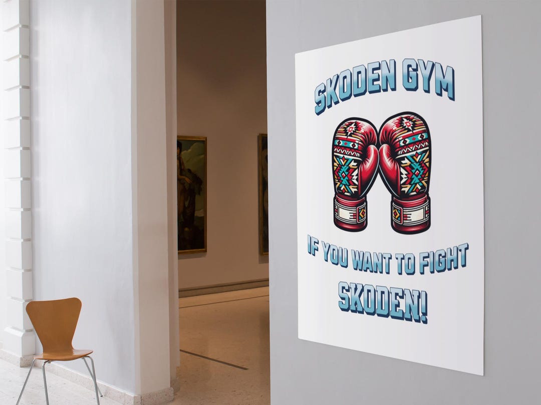 Skoden Gym Boxing Poster | Motivational Art for Fitness Lovers, Home ...