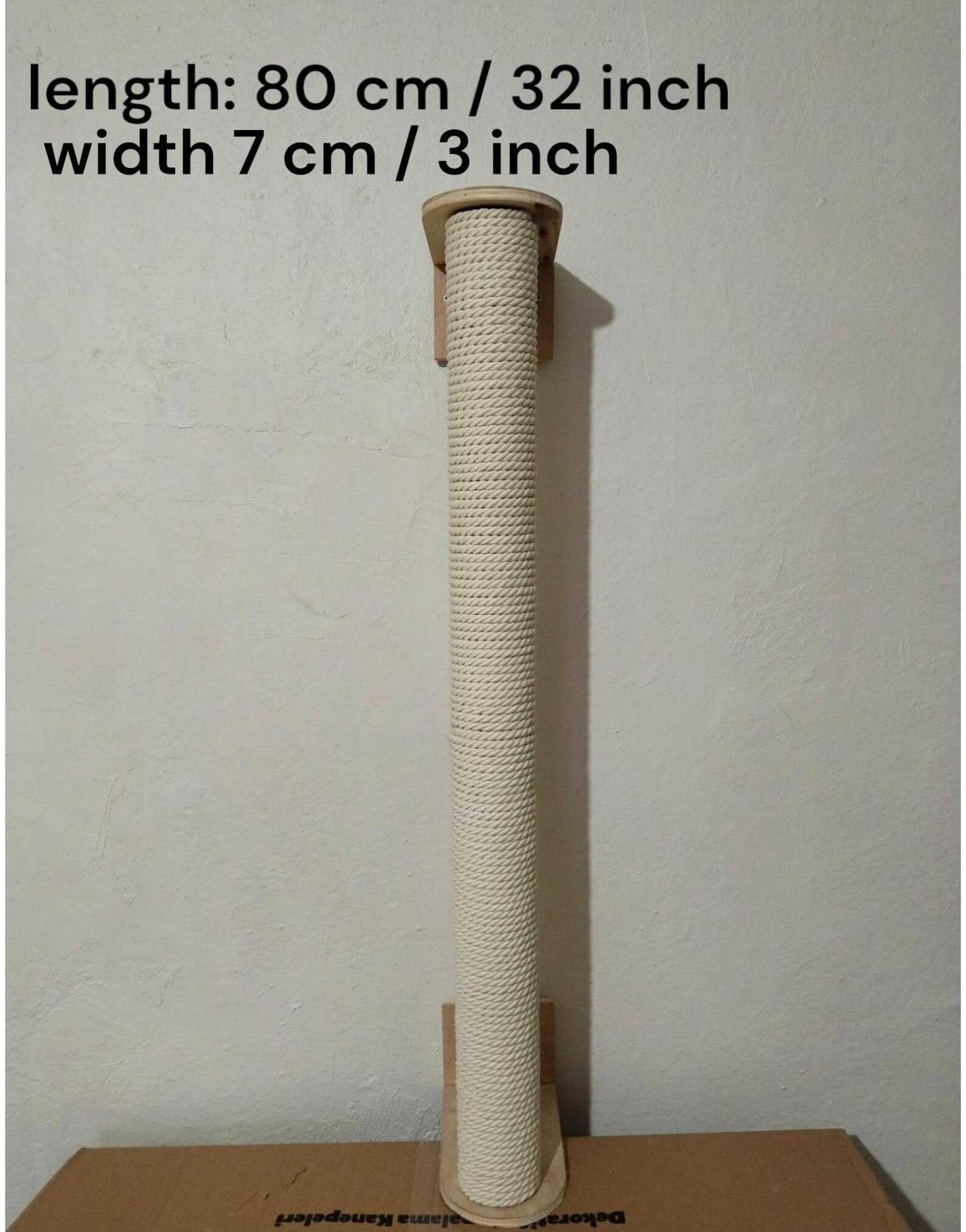 Cat Scratcher Wall Mounted, Cat Scratching Post Wood Cat Furniture for ...