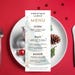 Christmas Tree Themed Menu, Lunch Afternoon Tea Party, Editable Holiday ...