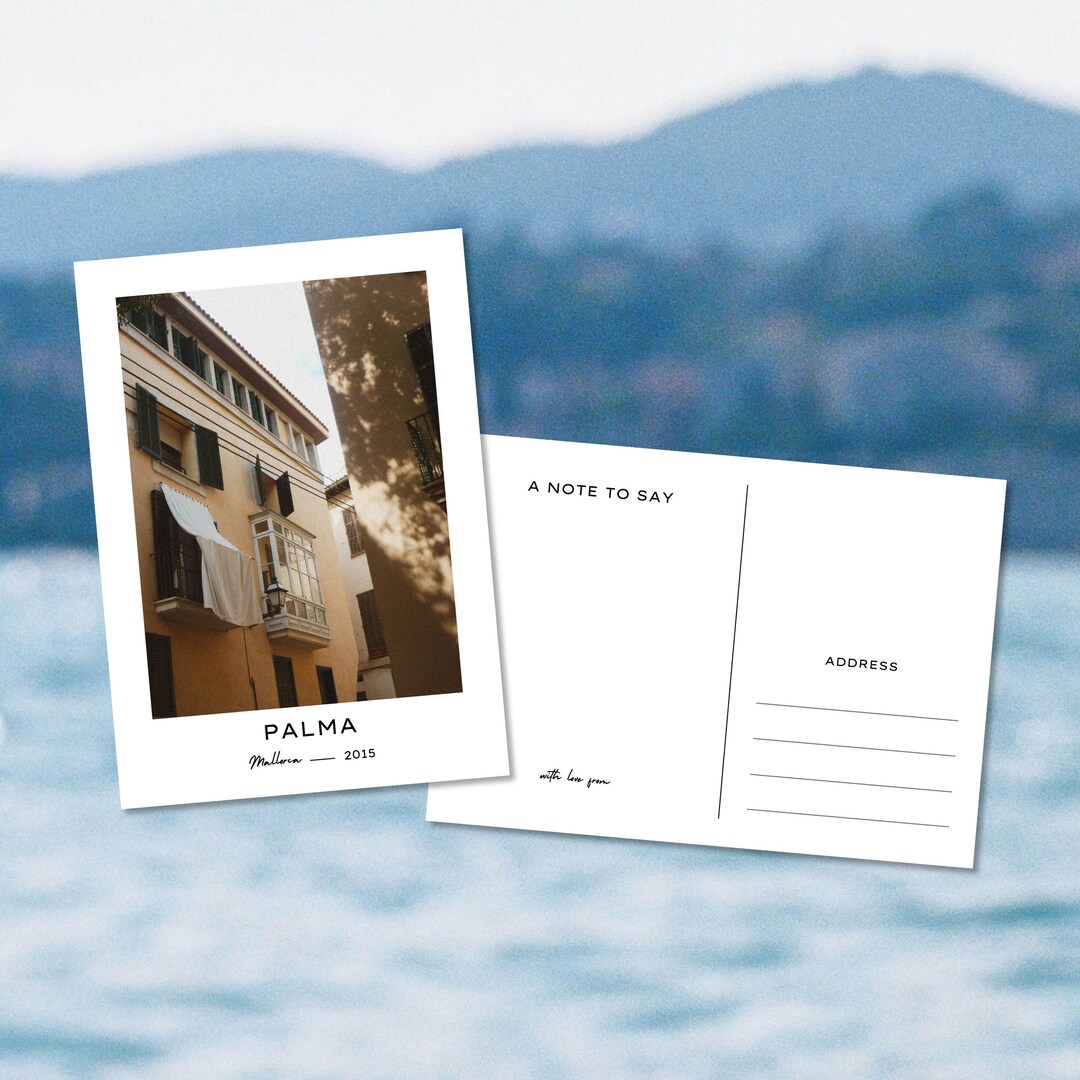 Travel Postcard Canva Template | A6 - 105 X 148mm - Etsy