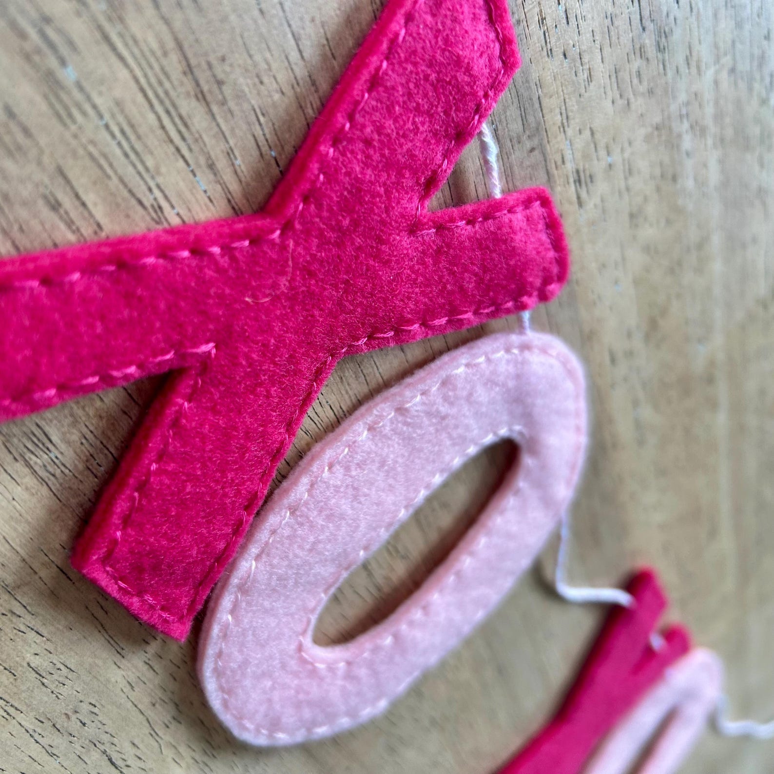 XO XO XO Felt Banner | Valentines Decor | Love Decor| Kiss Hug Kiss Hug ...