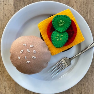 Felt Cheeseburger Set - Etsy
