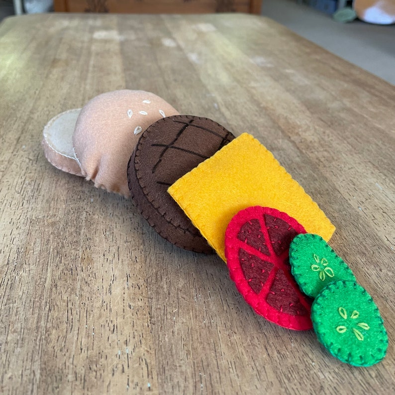 Felt Cheeseburger Set - Etsy