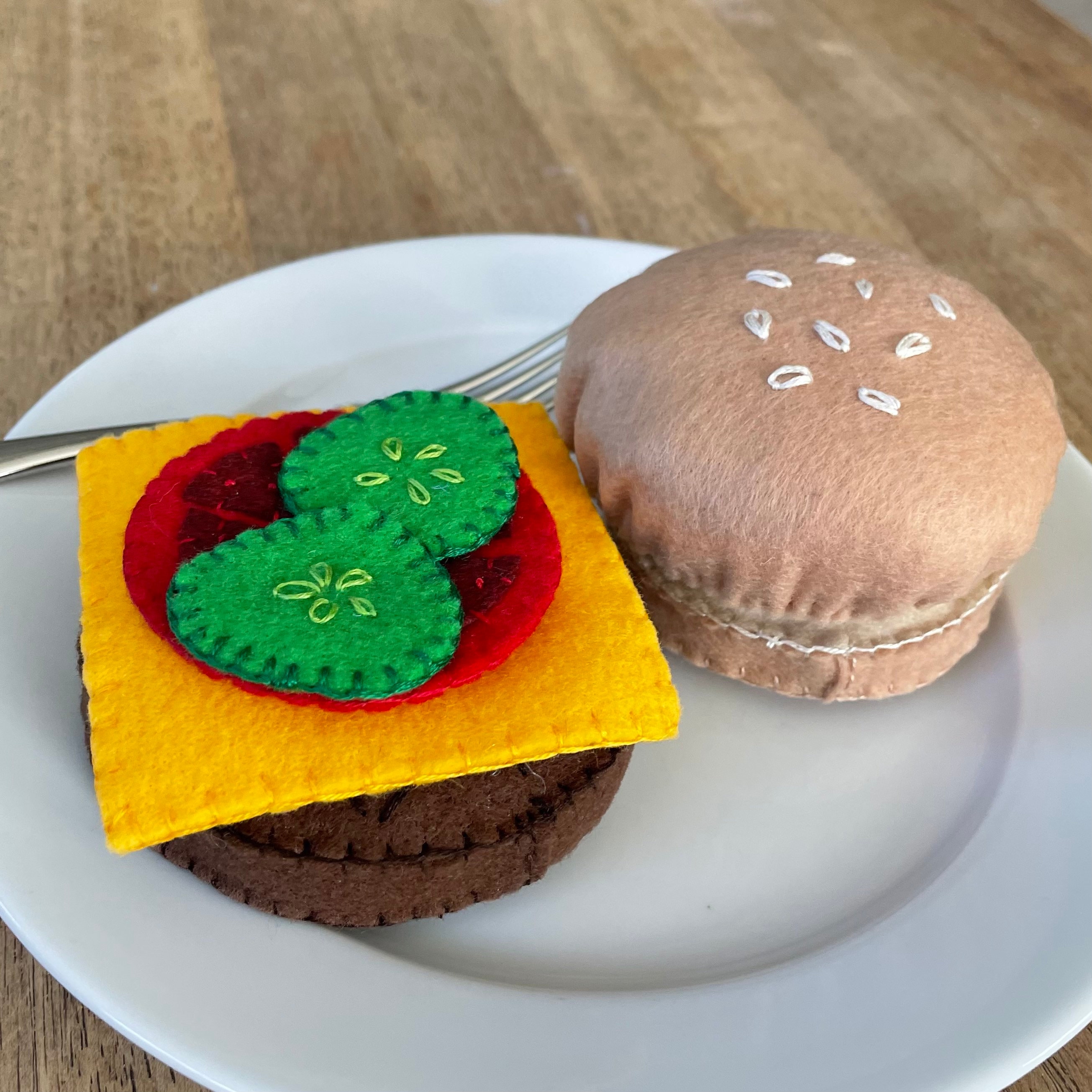 Felt Cheeseburger Set - Etsy