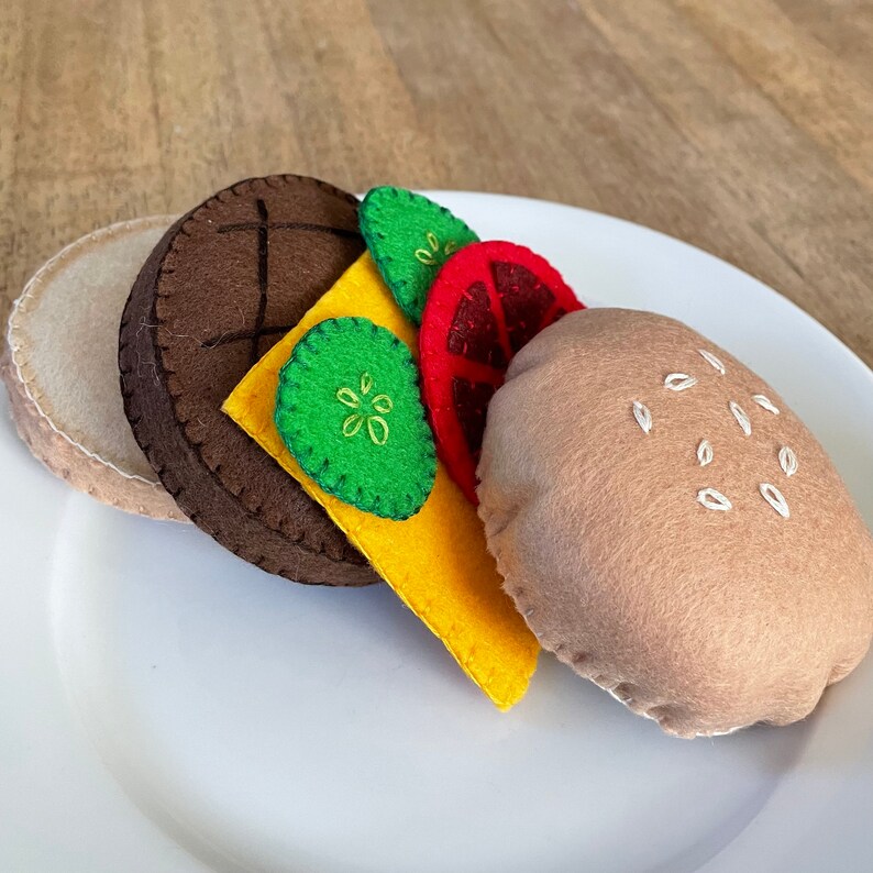 Felt Cheeseburger Set - Etsy