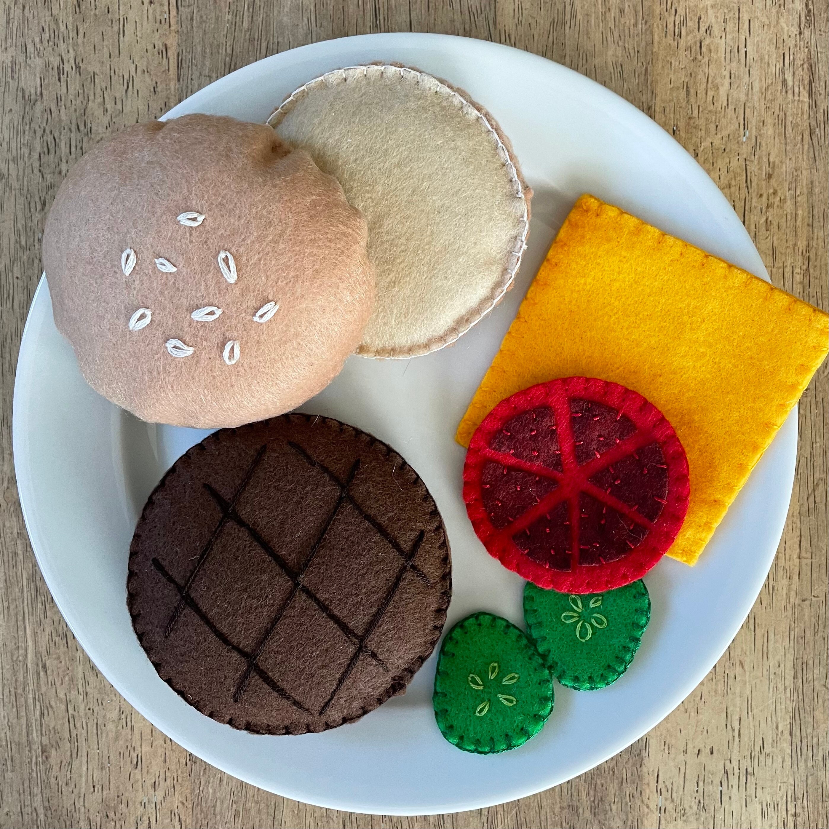 Felt Cheeseburger Set - Etsy