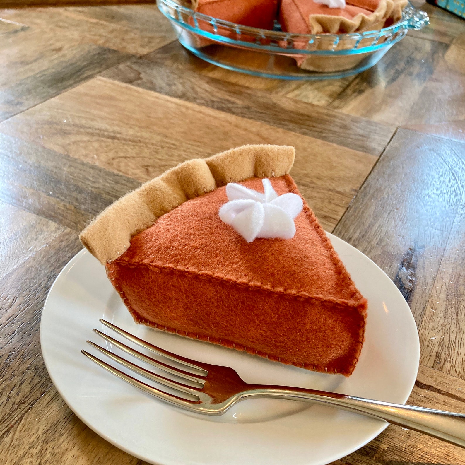 One Slice of Felt Pumpkin Pie - Etsy