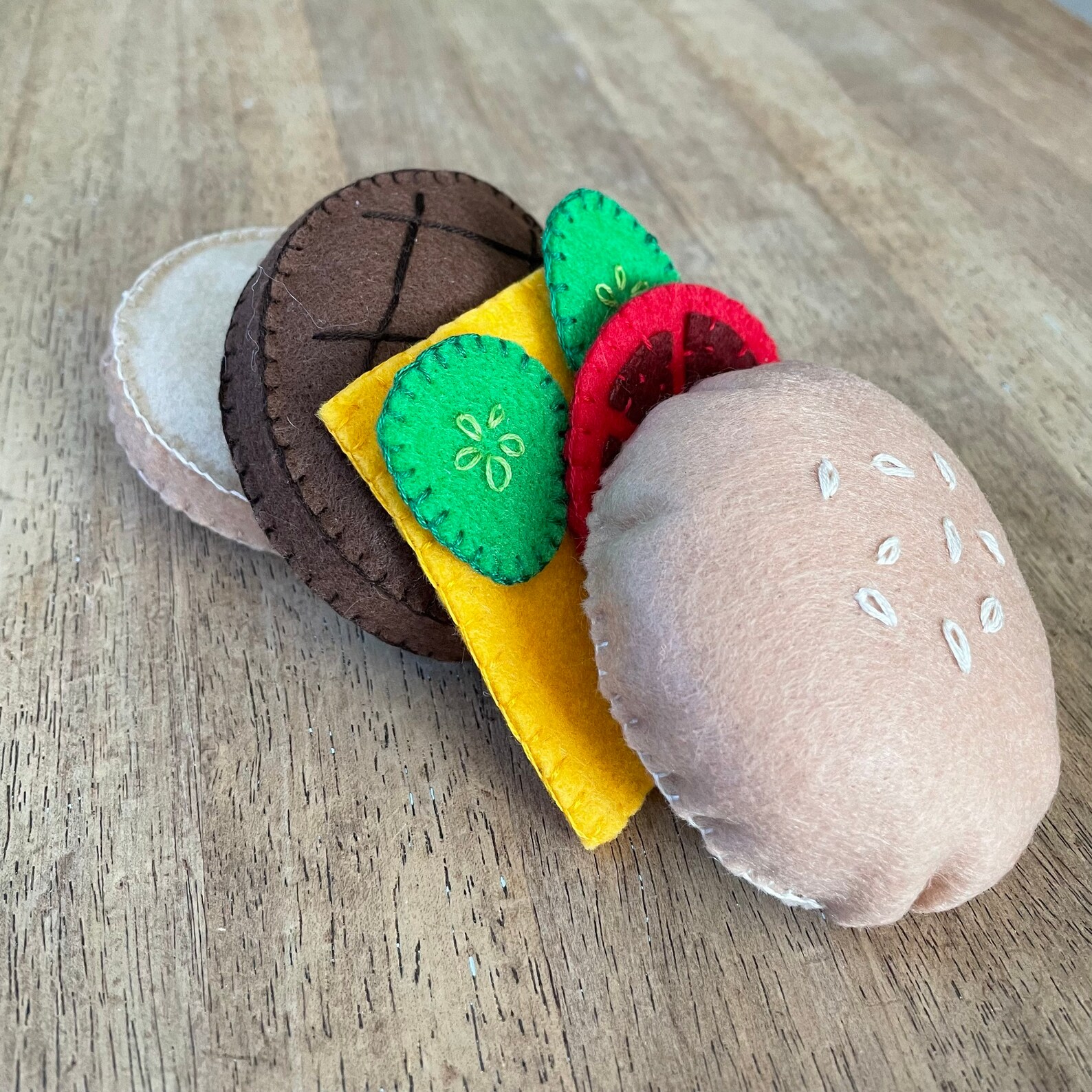 Felt Cheeseburger Set - Etsy