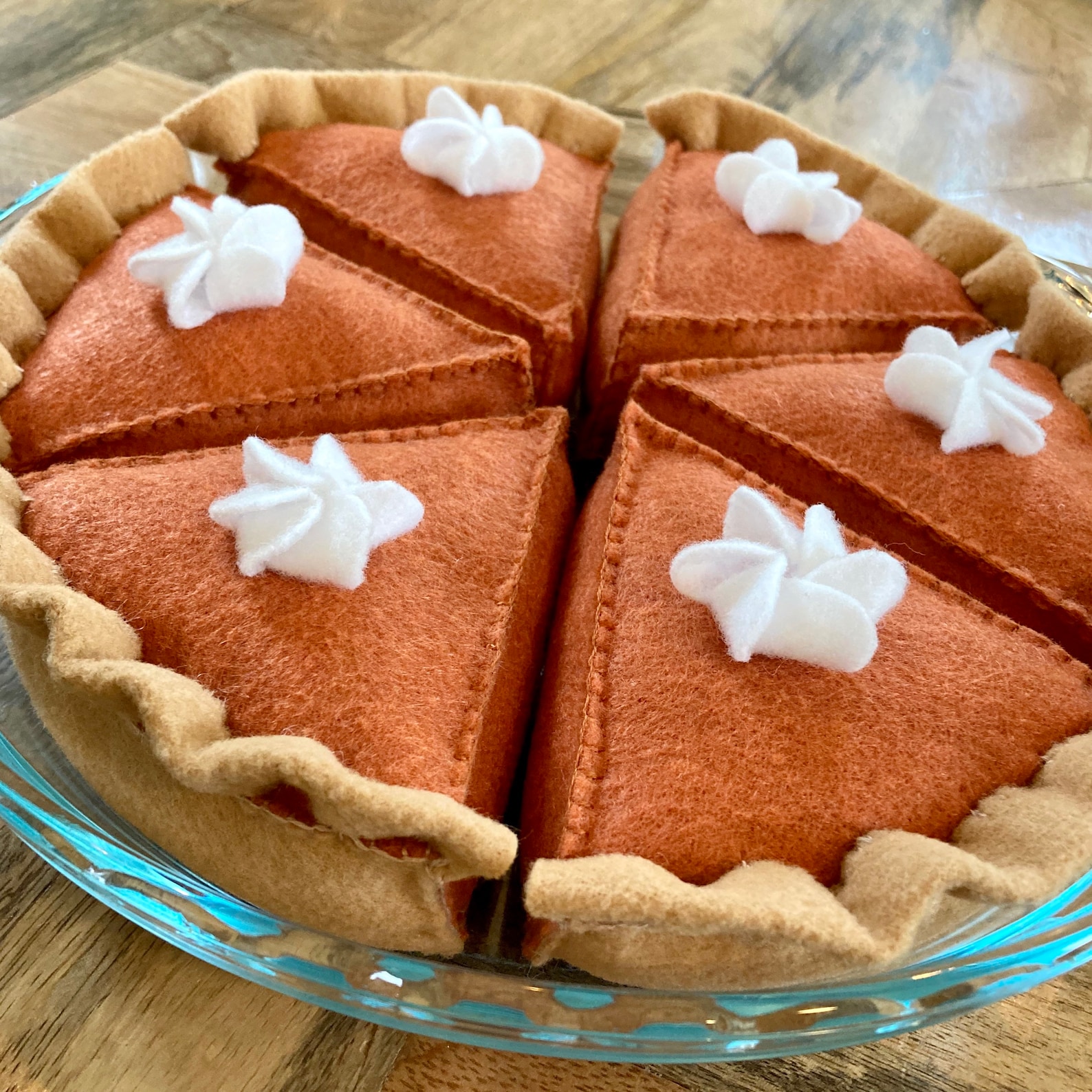 One Slice of Felt Pumpkin Pie - Etsy