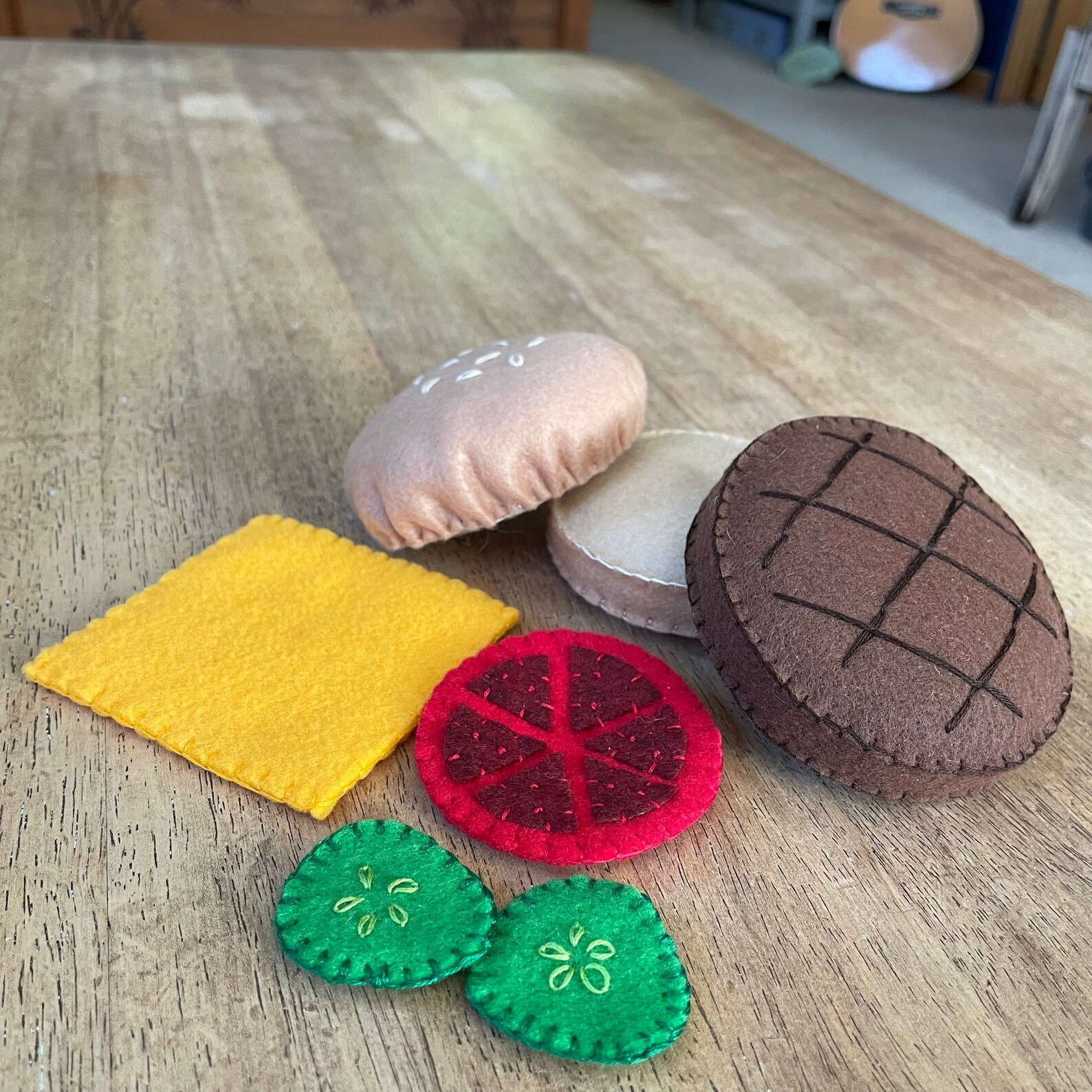 Felt Cheeseburger Set - Etsy