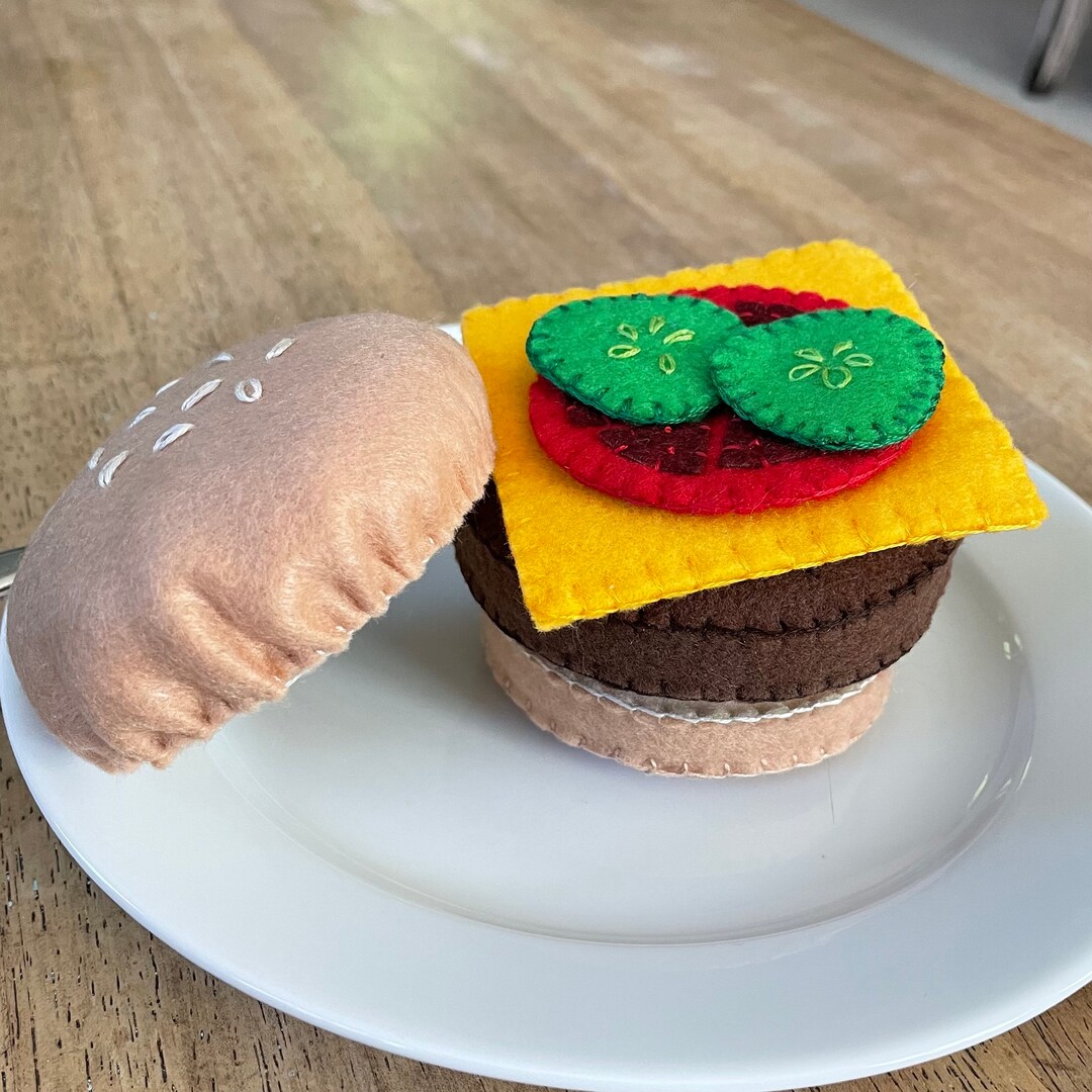 Felt Cheeseburger Set - Etsy