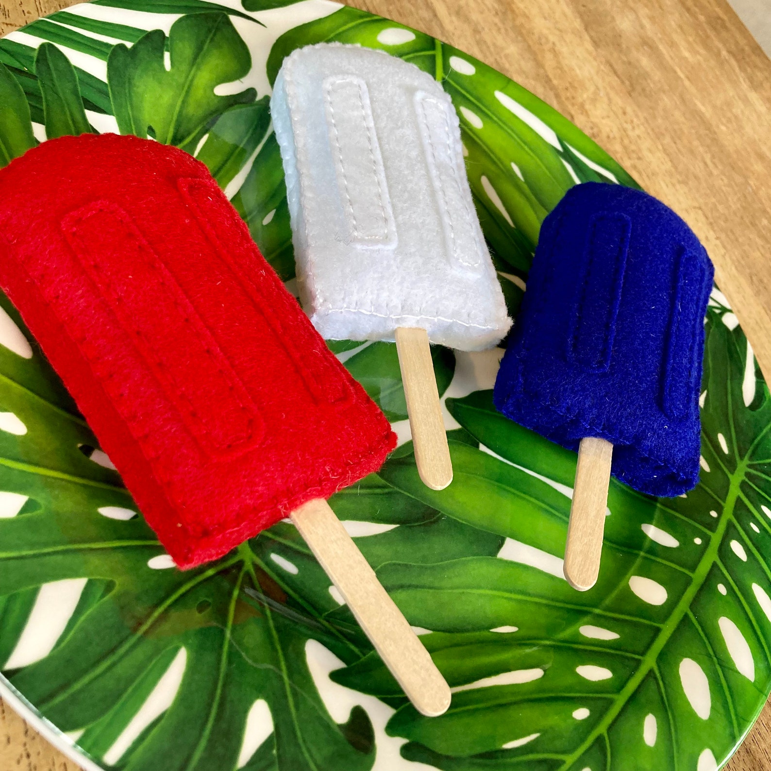 Set of 3 Felt Popsicles | Etsy