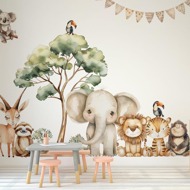 Safari Wall Decal - Etsy