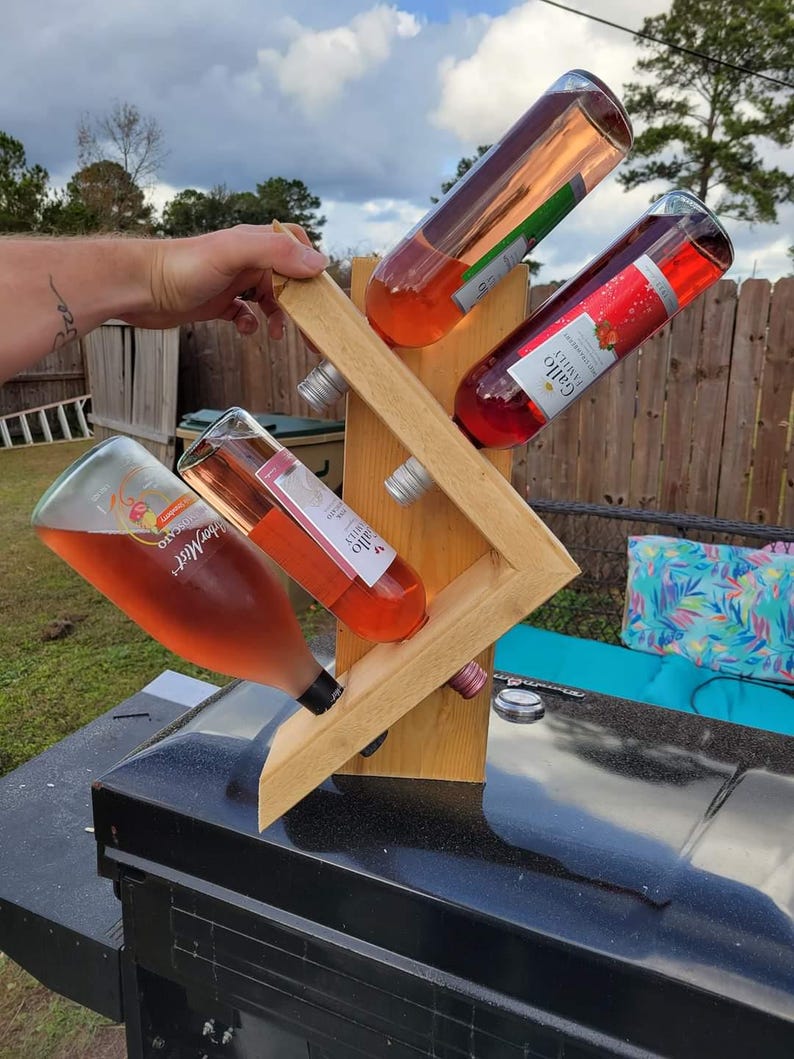 Zig Zag Wine Rack - Etsy