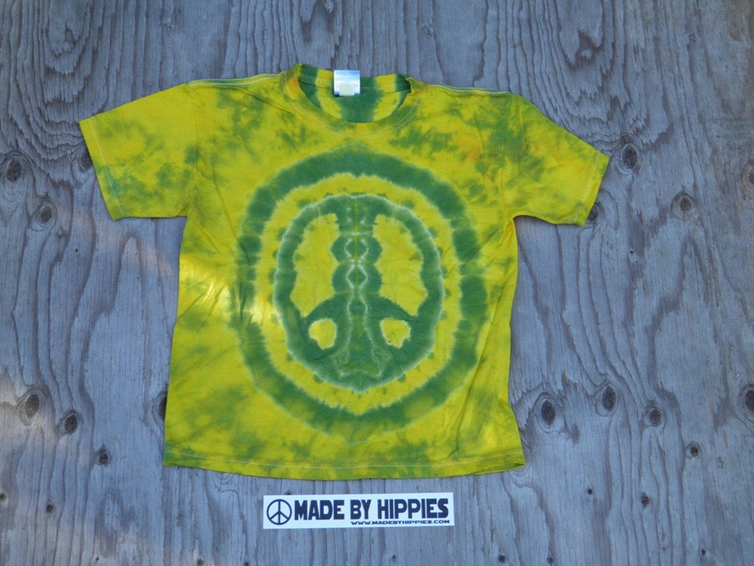 Springtime Peace Sign Tie Dye T-shirt (gildan Youth Size M) (one of a ...